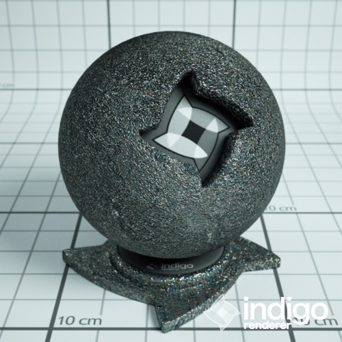 Cast Iron Rusty Brushed | Material database | Indigo Renderer