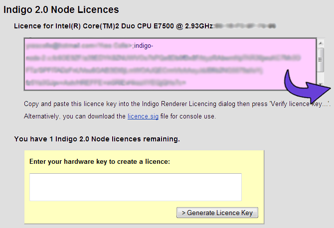 Indigo Licence Activation | Indigo Renderer